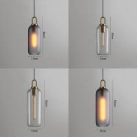 China Postmodern retro hanging lamp Luxury Restaurant Nordic Ball Single glass pendant light(WH-GP-183) for sale