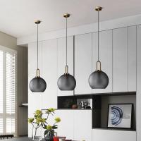 China Postmodern retro hanging lamp Luxury Restaurant Nordic Ball Single glass pendant light(WH-GP-183) for sale
