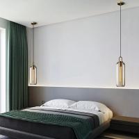 China Postmodern retro hanging lamp Luxury Restaurant Nordic Ball Single glass pendant light(WH-GP-183) for sale