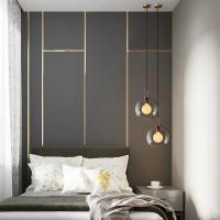 China Postmodern retro hanging lamp Luxury Restaurant Nordic Ball Single glass pendant light(WH-GP-183) for sale