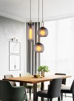 China Postmodern retro hanging lamp Luxury Restaurant Nordic Ball Single glass pendant light(WH-GP-183) for sale