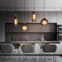 China Postmodern retro hanging lamp Luxury Restaurant Nordic Ball Single glass pendant light(WH-GP-183) for sale