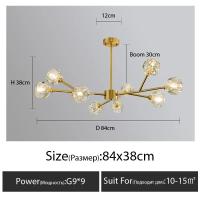 China Postmodern branch chandelier living room lamp simple chandelier crystals light (WH-GP-184) for sale