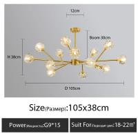 China Postmodern branch chandelier living room lamp simple chandelier crystals light (WH-GP-184) for sale