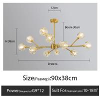 China Postmodern branch chandelier living room lamp simple chandelier crystals light (WH-GP-184) for sale