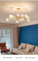 China Postmodern branch chandelier living room lamp simple chandelier crystals light (WH-GP-184) for sale