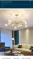 China Postmodern branch chandelier living room lamp simple chandelier crystals light (WH-GP-184) for sale