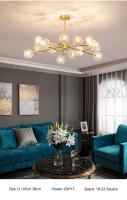 China Postmodern branch chandelier living room lamp simple chandelier crystals light (WH-GP-184) for sale