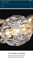China Postmodern branch chandelier living room lamp simple chandelier crystals light (WH-GP-184) for sale