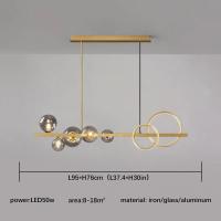 China European chandelier creative magic bean glass bubble lamp  (WH-GP-185) for sale