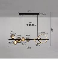 China European chandelier creative magic bean glass bubble lamp  (WH-GP-185) for sale