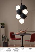 China Post-modern bubble lamp Abstracta Pendant Lamp (WH-GP-187) for sale