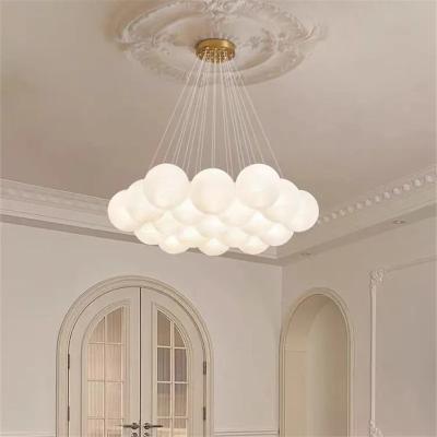 China Nordic bubble pendant lamp Cream Cloud Glass Ball Chandelier (WH-GP-188) for sale