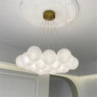 China Nordic bubble pendant lamp Cream Cloud Glass Ball Chandelier (WH-GP-188) for sale