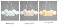 China Nordic bubble pendant lamp Cream Cloud Glass Ball Chandelier (WH-GP-188) for sale