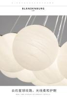 China Nordic bubble pendant lamp Cream Cloud Glass Ball Chandelier (WH-GP-188) for sale