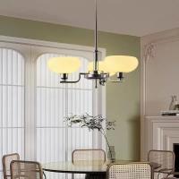 China Mid century Bauhaus Chandeliers French Cream white glass Pendant lamp (WH-GP-189) for sale