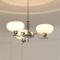 China Mid century Bauhaus Chandeliers French Cream white glass Pendant lamp (WH-GP-189) for sale