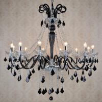China Black huge crystal chandelier for Kitchen Dining room Lighting Fixtures (WH-CY-153) for sale