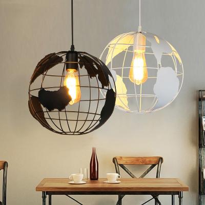 China Spherical pendant light Black And White Color For indoor home Decoration (WH-AP-76） for sale