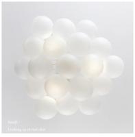 China Modern Glass Ball Chandelier Black Gold Frosted Glass bubble light (WH-GP-190) for sale