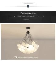 China Modern Glass Ball Chandelier Black Gold Frosted Glass bubble light (WH-GP-190) for sale