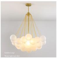 China Modern Glass Ball Chandelier Black Gold Frosted Glass bubble light (WH-GP-190) for sale