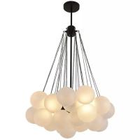 China Modern Glass Ball Chandelier Black Gold Frosted Glass bubble light (WH-GP-190) for sale
