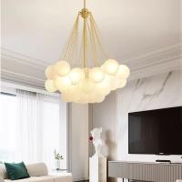 China Modern Glass Ball Chandelier Black Gold Frosted Glass bubble light (WH-GP-190) for sale