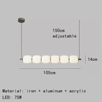 China White glass bulb chandelier Long glass pendant lamp (WH-GP-191) for sale