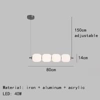 China White glass bulb chandelier Long glass pendant lamp (WH-GP-191) for sale