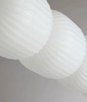 China White glass bulb chandelier Long glass pendant lamp (WH-GP-191) for sale