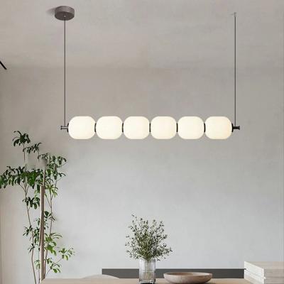 China White glass bulb chandelier Long glass pendant lamp (WH-GP-191) for sale