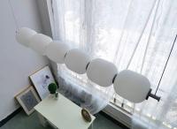 China White glass bulb chandelier Long glass pendant lamp (WH-GP-191) for sale