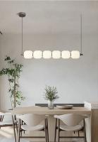 China White glass bulb chandelier Long glass pendant lamp (WH-GP-191) for sale