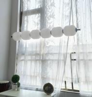 China White glass bulb chandelier Long glass pendant lamp (WH-GP-191) for sale