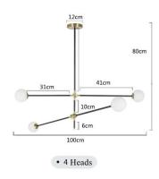 China Nordic mid century modern chandelier Dining room Bubble glass ball chandelier (WH-GP-192) for sale