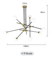 China Nordic mid century modern chandelier Dining room Bubble glass ball chandelier (WH-GP-192) for sale
