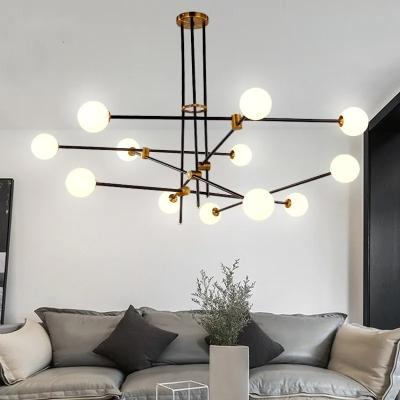China Nordic mid century modern chandelier Dining room Bubble glass ball chandelier (WH-GP-192) for sale