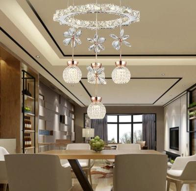 China Circle Round Crystal Hanging Lights For Indoor House Lighting Fixtures (WH-AP-101) for sale
