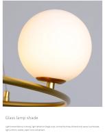 China Modern rings chandelier design creative glass ball lamp (WH-GP-193) for sale