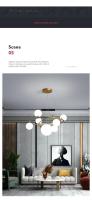 China Modern rings chandelier design creative glass ball lamp (WH-GP-193) for sale