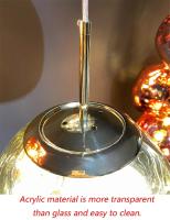China Nordic Lava Glass Chandelier for Bedroom Bedside Dining Room Pendant Lamp  (WH-GP-195) for sale