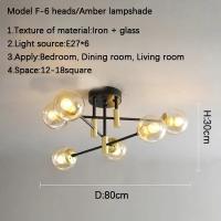 China Simple Modern Led Ceiling Lamp Golden Living Room Bedroom Dining Room Study Home Lighting(WH-GP-196) for sale