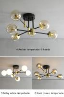 China Simple Modern Led Ceiling Lamp Golden Living Room Bedroom Dining Room Study Home Lighting(WH-GP-196) for sale