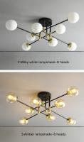 China Simple Modern Led Ceiling Lamp Golden Living Room Bedroom Dining Room Study Home Lighting(WH-GP-196) for sale