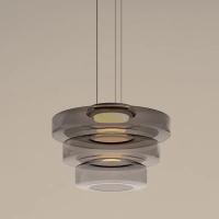 China Modern LED Amber Glass Chandelier for Restaurant Bedroom Living Room Bar Pendant Lights (WH-GP-197) for sale