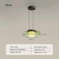 China Modern LED Amber Glass Chandelier for Restaurant Bedroom Living Room Bar Pendant Lights (WH-GP-197) for sale