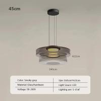 China Modern LED Amber Glass Chandelier for Restaurant Bedroom Living Room Bar Pendant Lights (WH-GP-197) for sale