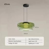 China Modern LED Amber Glass Chandelier for Restaurant Bedroom Living Room Bar Pendant Lights (WH-GP-197) for sale